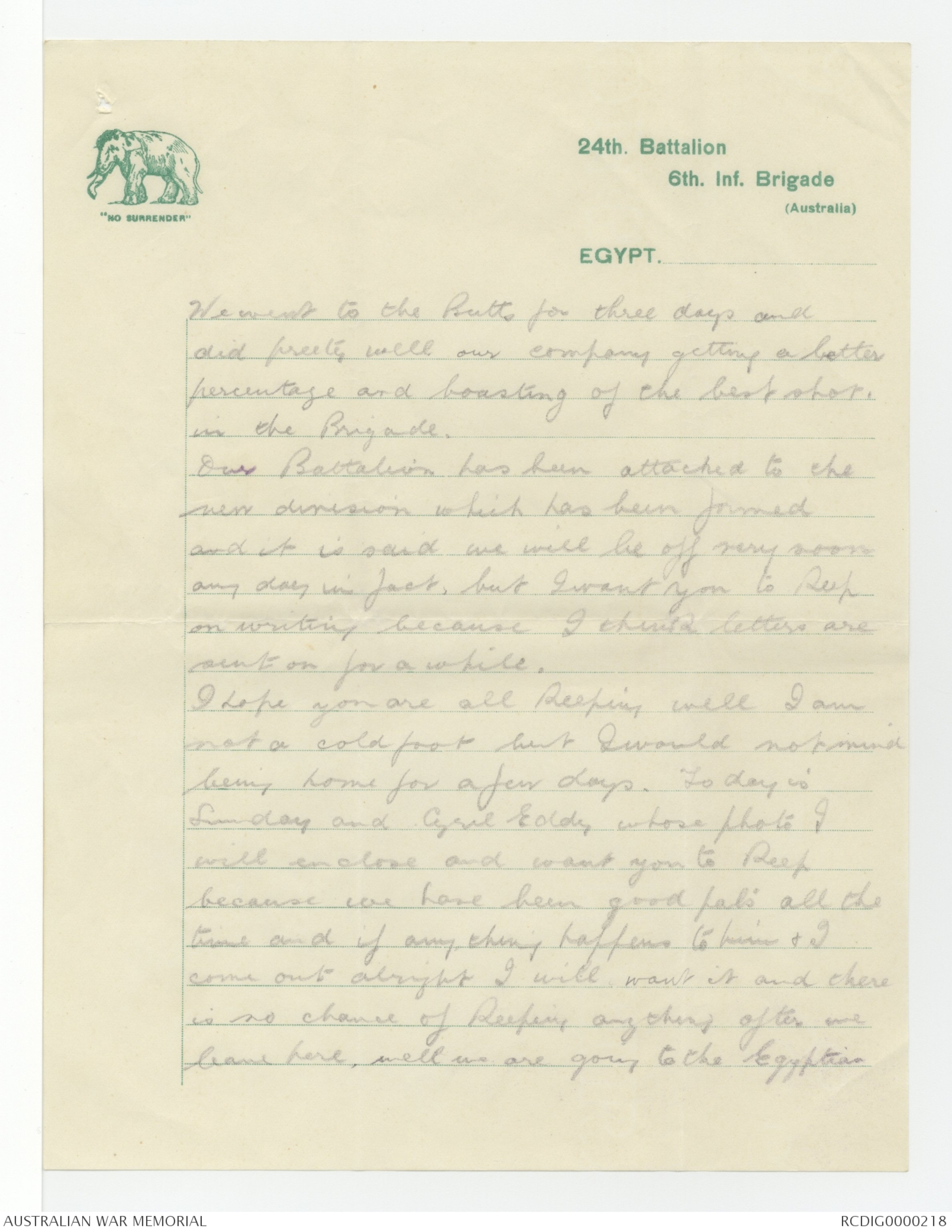 Letters from Alfred Sydney Burvett to his Family, 1914-1916 - Part 2 ...