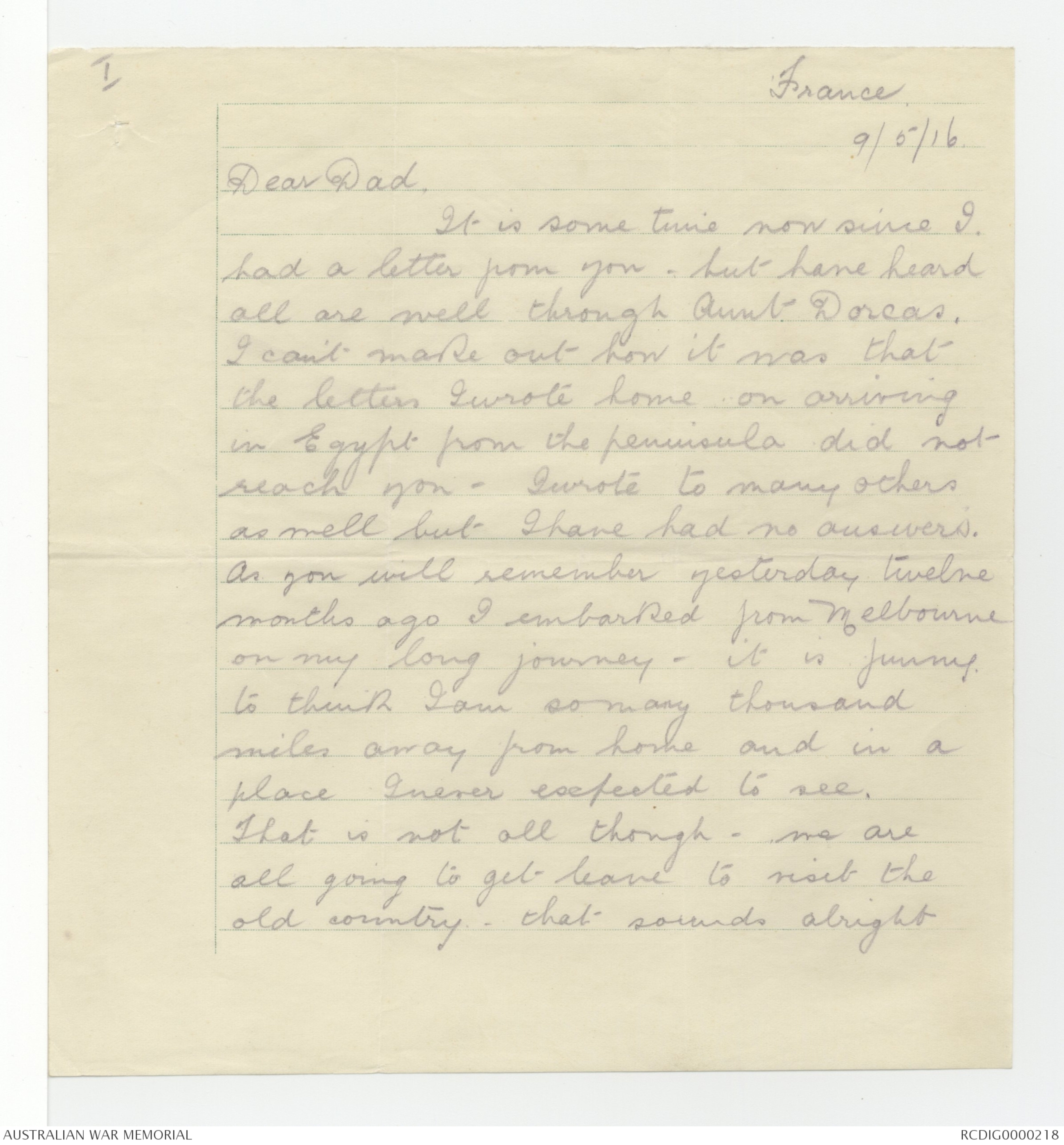 Letters from Alfred Sydney Burvett to his Family, 1914-1916 - Part 6 ...