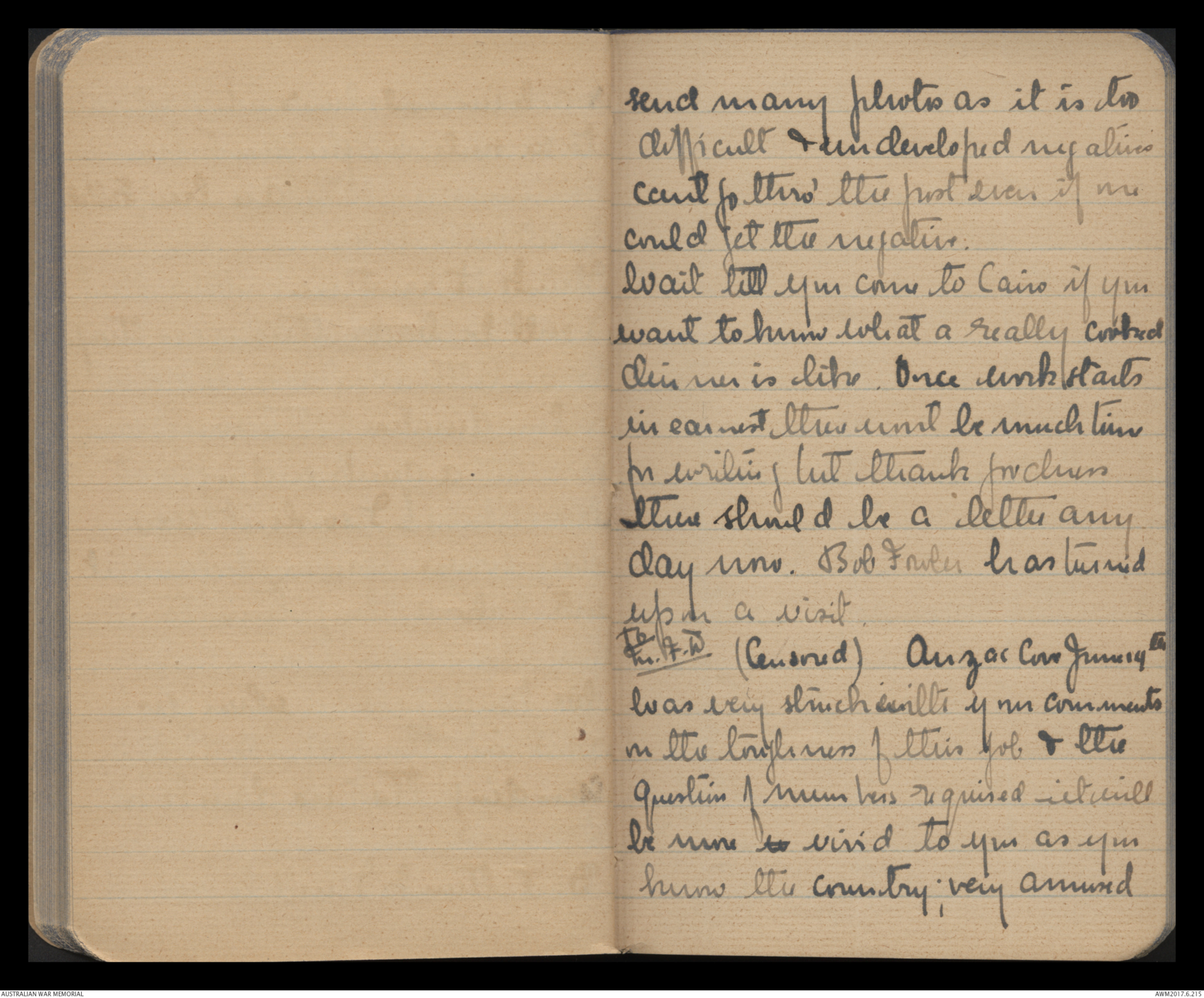 Gallipoli letters of Rupert Major Downes - Part 6 | Transcribe