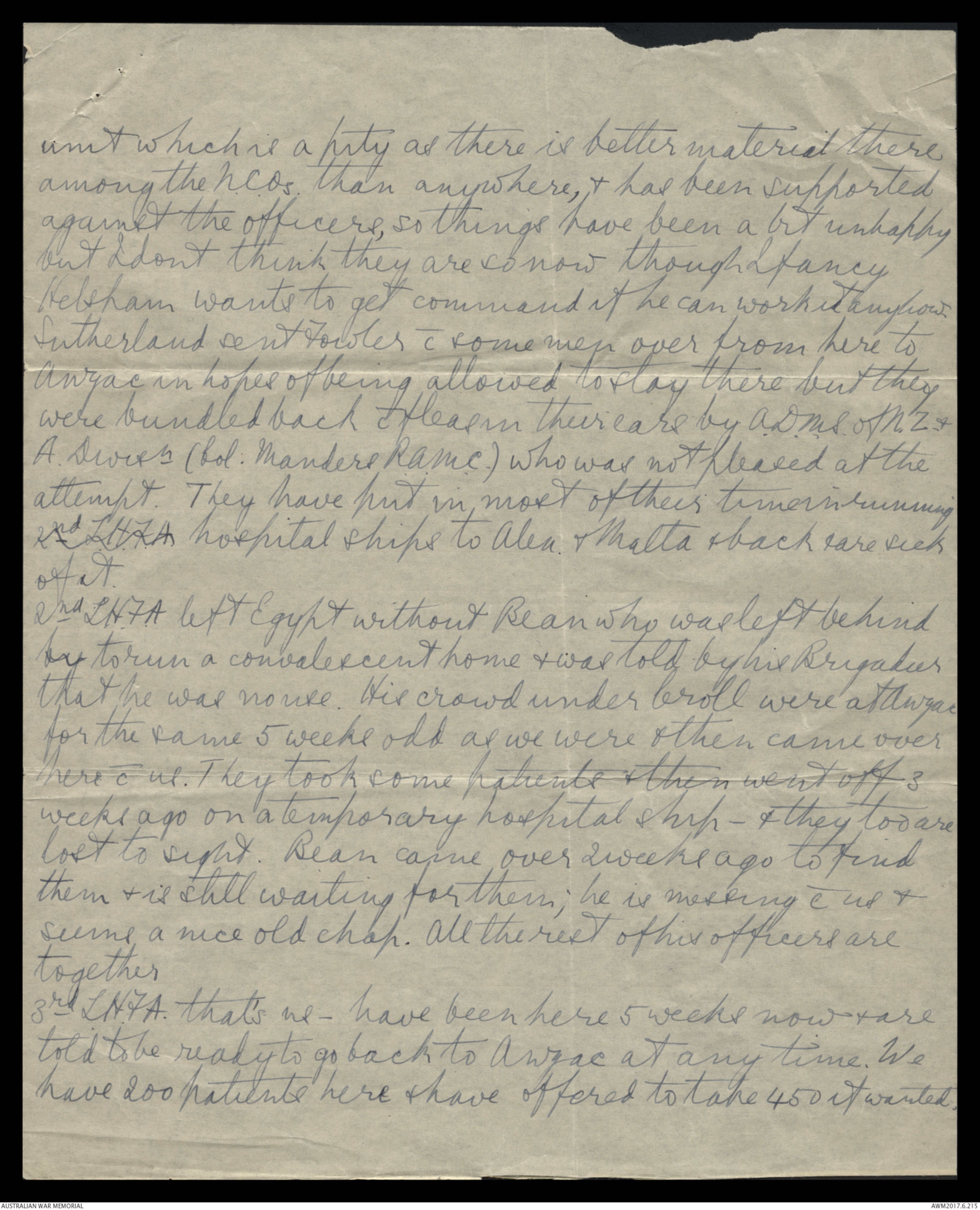 Gallipoli letters of Rupert Major Downes - Part 8 | Transcribe