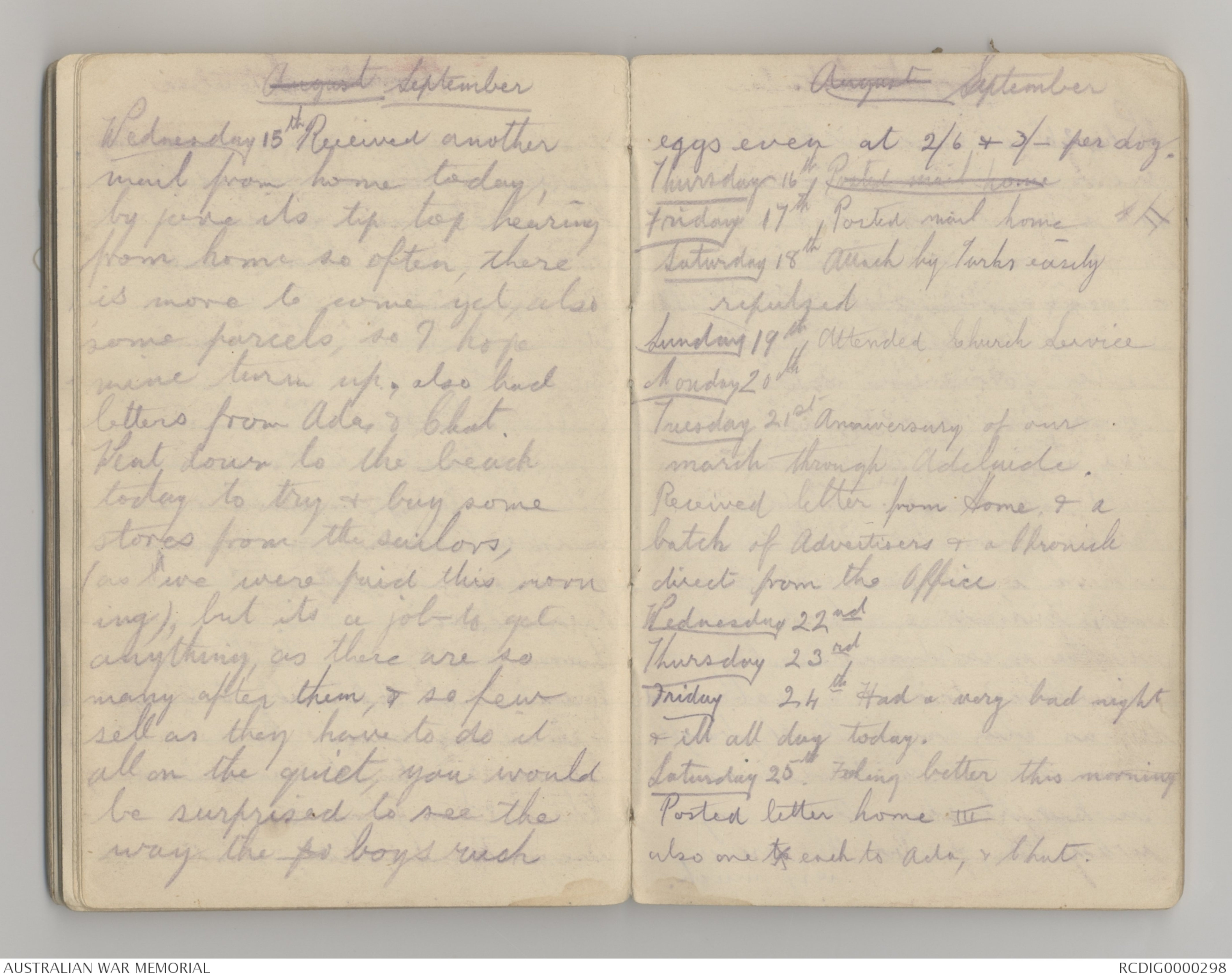 Diary of Francis Lister Godlee, 10 August 1914 - 23 December 1915 ...