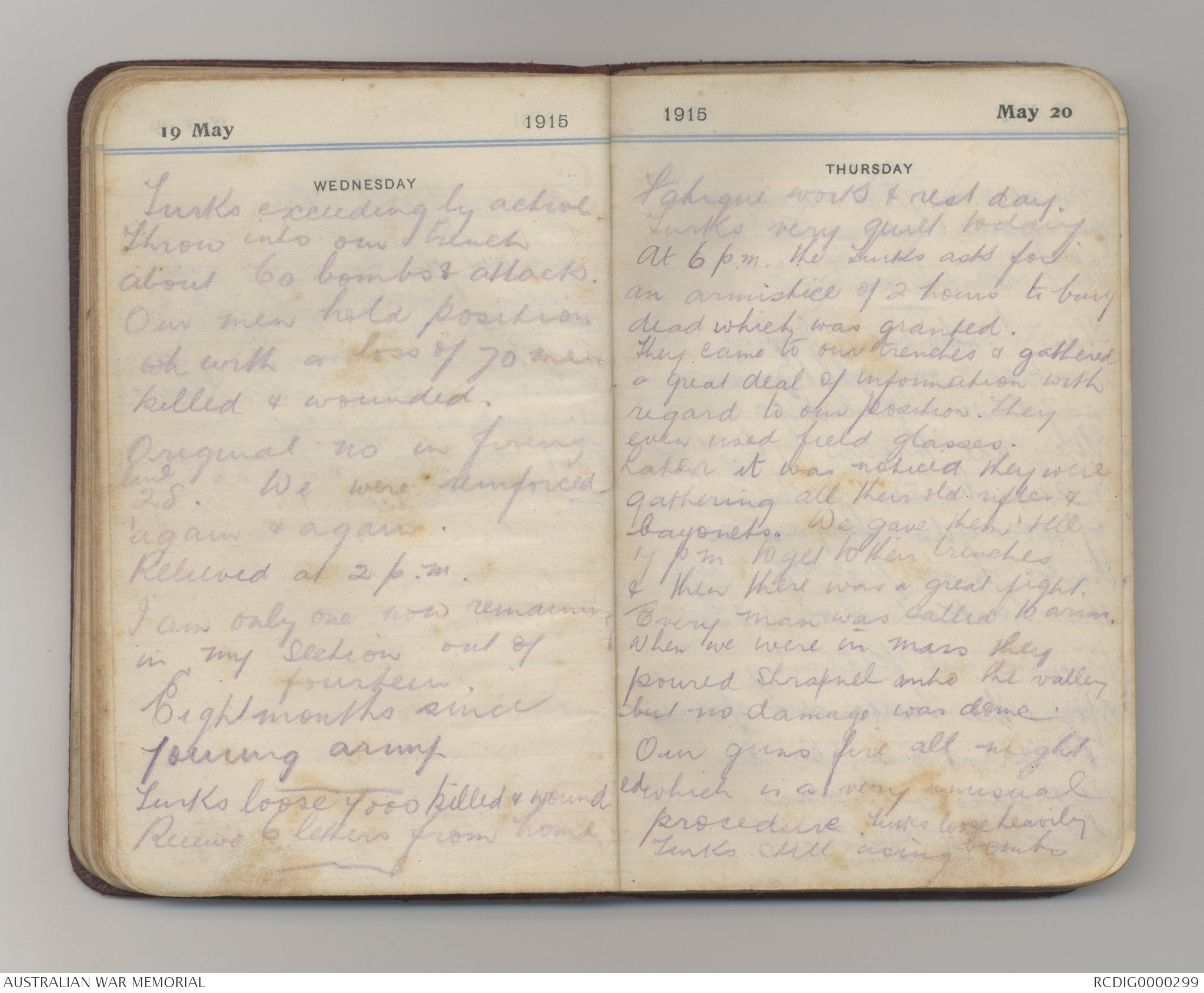 Diary of Samuel Hedley Hemming Hawkins, 1914-1916 - Part 8 | Transcribe