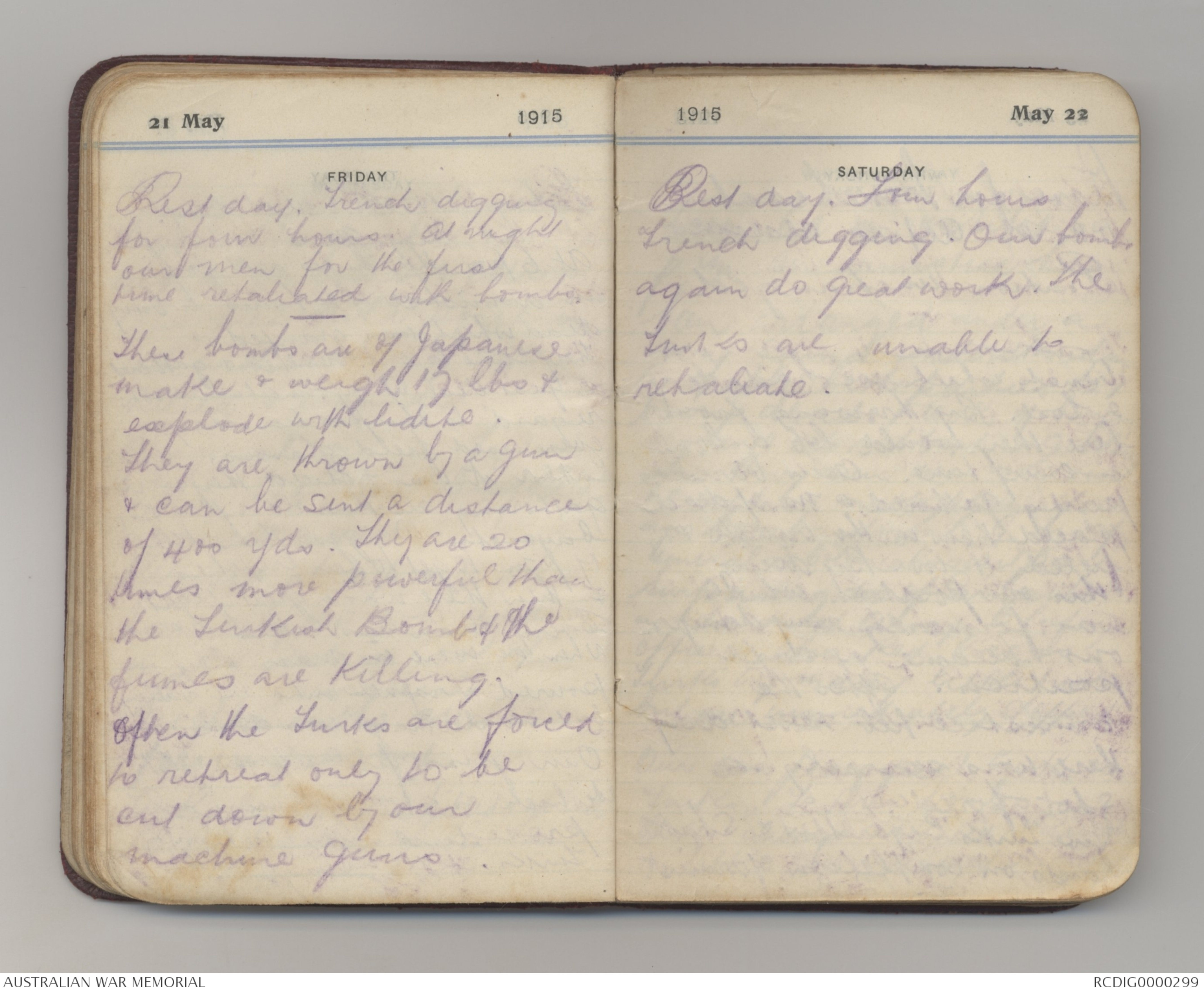 Diary of Samuel Hedley Hemming Hawkins, 1914-1916 - Part 8 | Transcribe