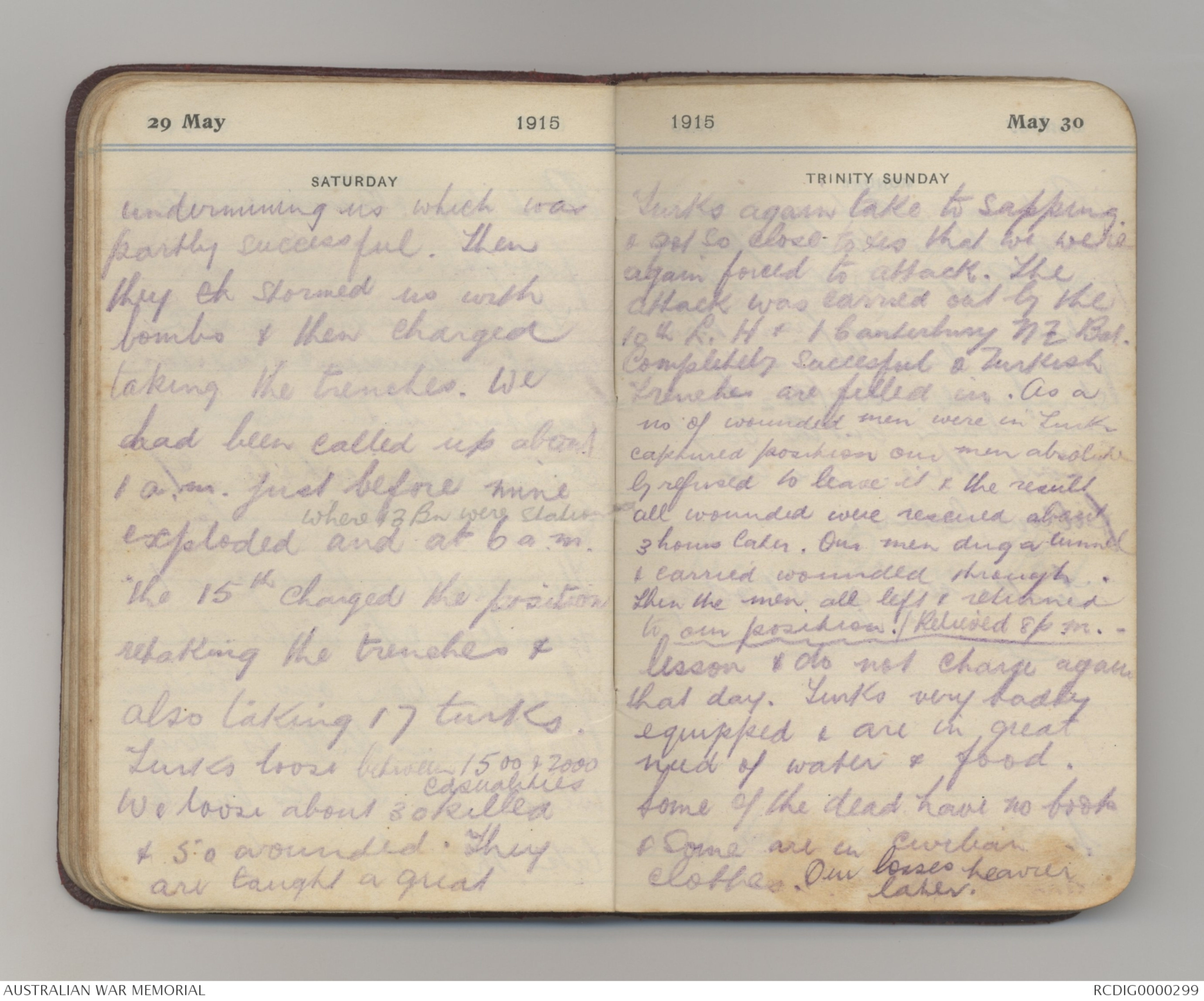 Diary of Samuel Hedley Hemming Hawkins, 1914-1916 - Part 8 | Transcribe