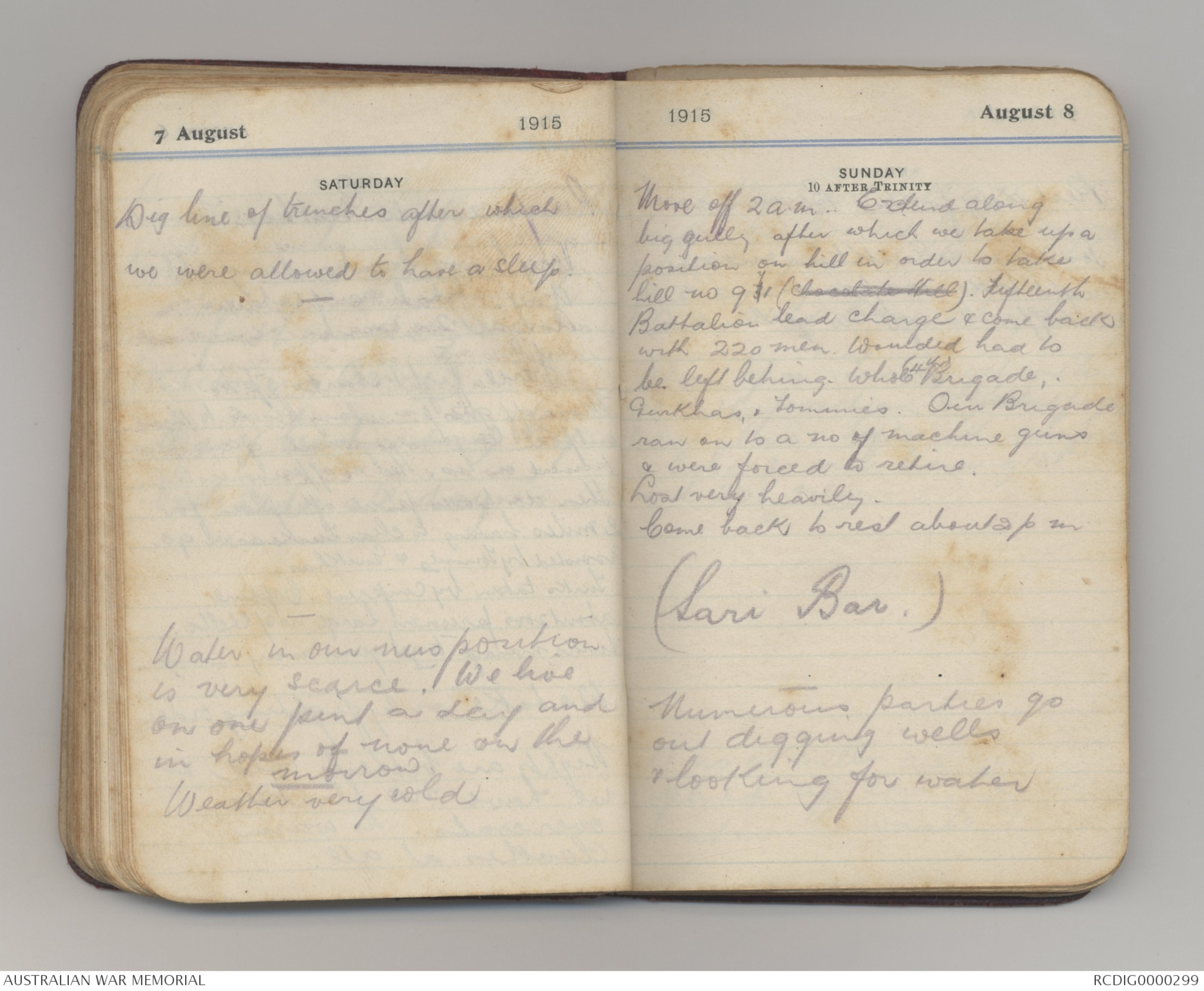 Diary of Samuel Hedley Hemming Hawkins, 1914-1916 - Part 12 | Transcribe