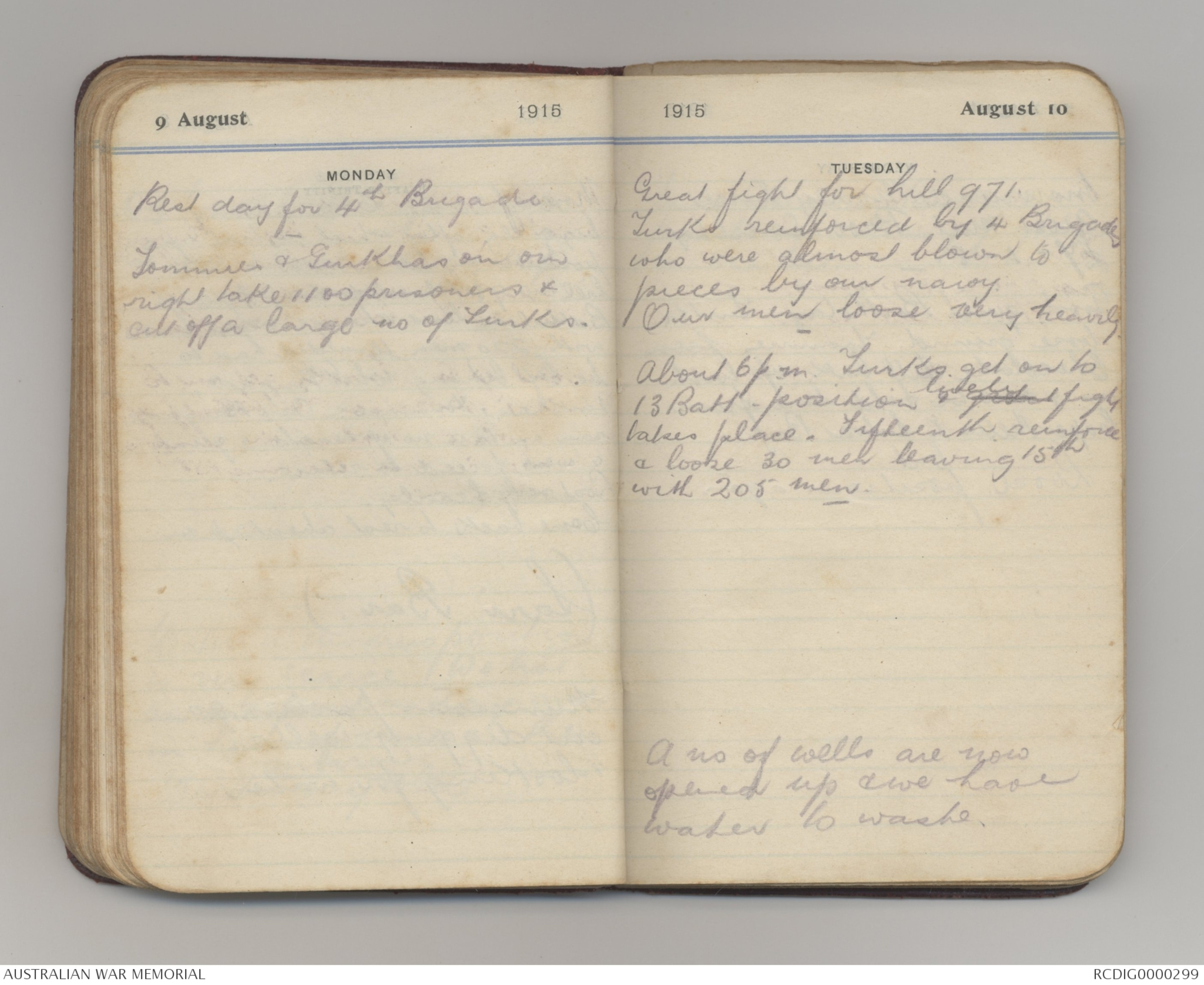 Diary of Samuel Hedley Hemming Hawkins, 1914-1916 - Part 12 | Transcribe