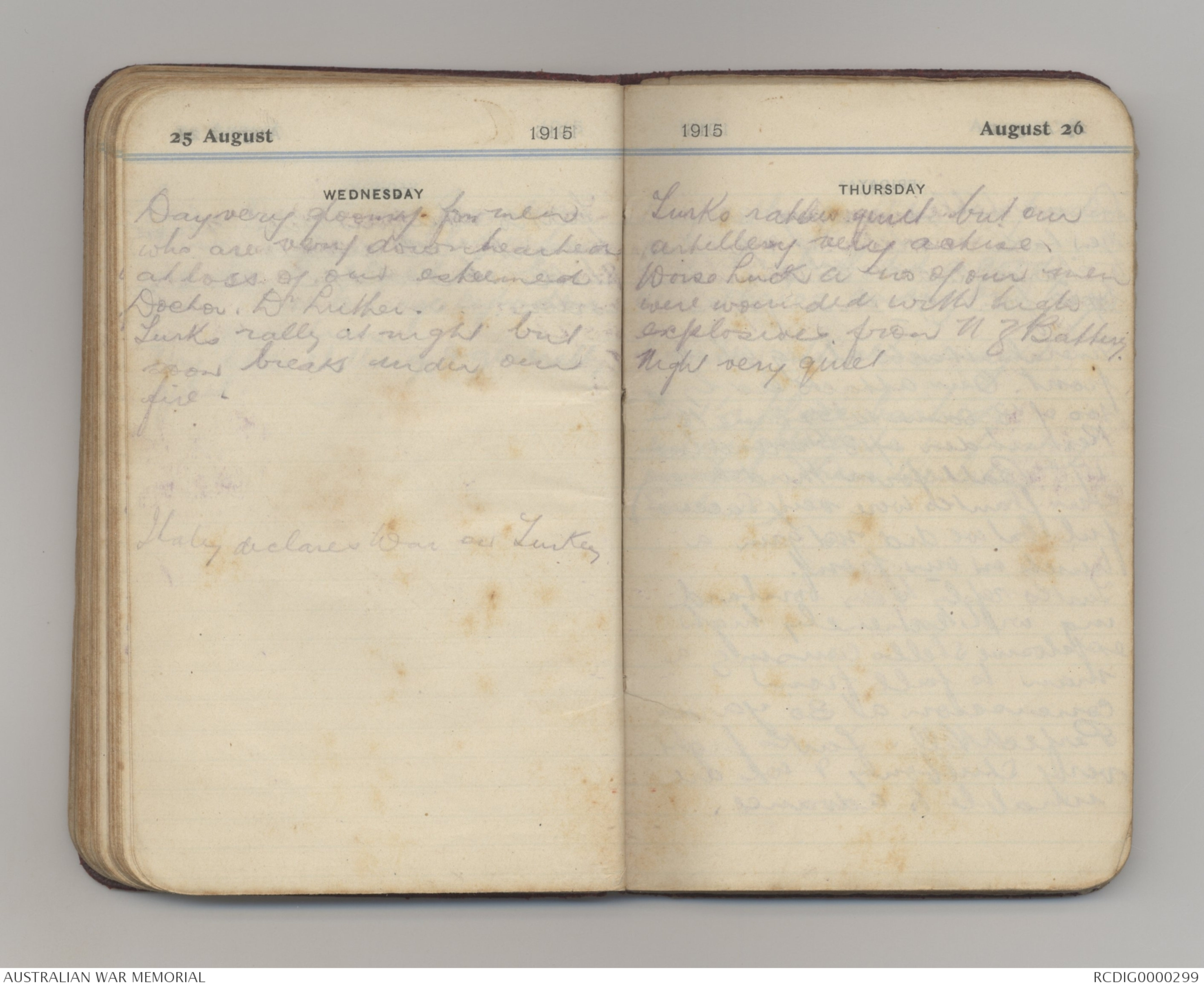 Diary of Samuel Hedley Hemming Hawkins, 1914-1916 - Part 13 | Transcribe