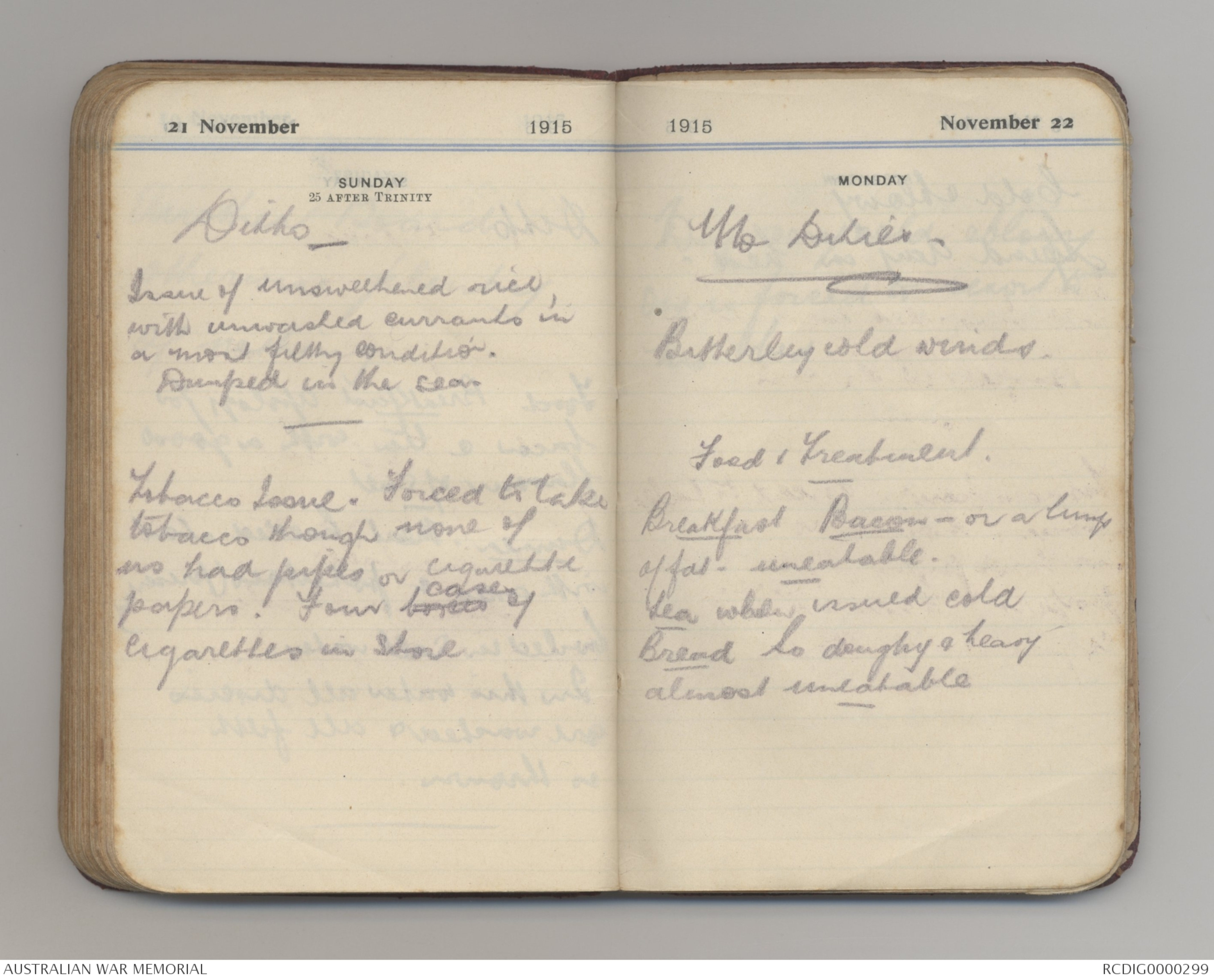 Diary of Samuel Hedley Hemming Hawkins, 1914-1916 - Part 17 | Transcribe