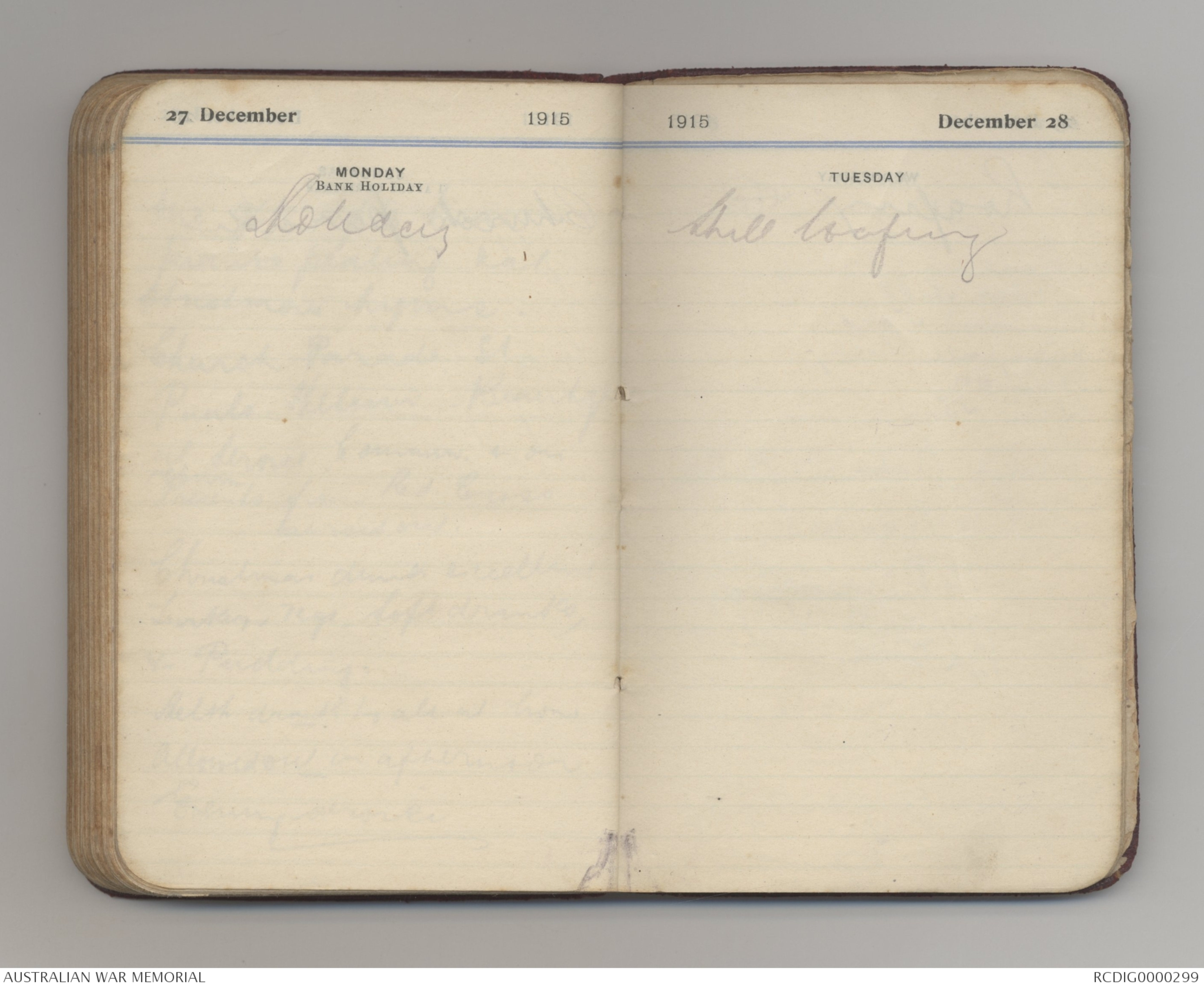 Diary of Samuel Hedley Hemming Hawkins, 1914-1916 - Part 19 | Transcribe