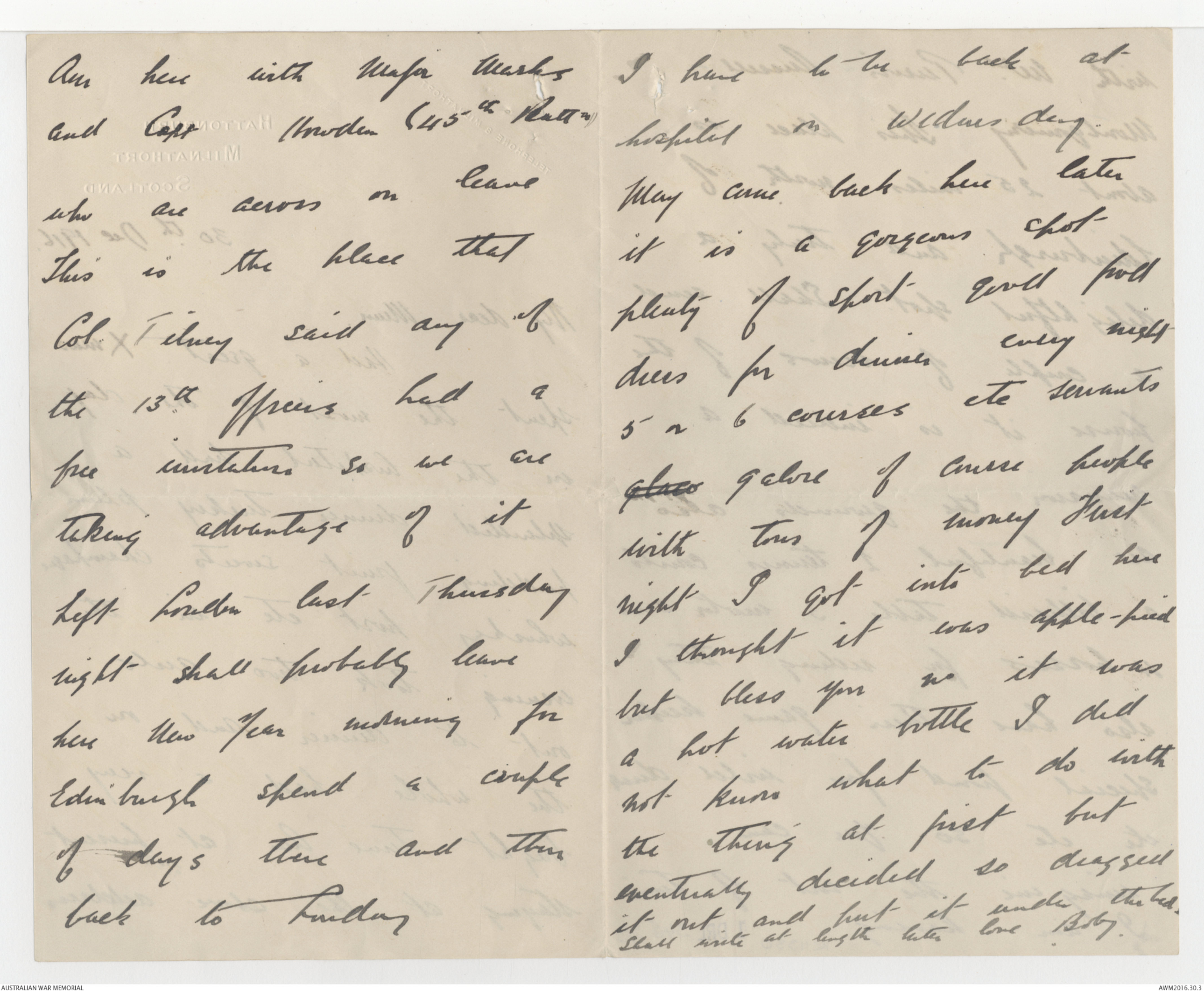 Letters from Robert James Henderson, July - December 1916 - Part 12 ...
